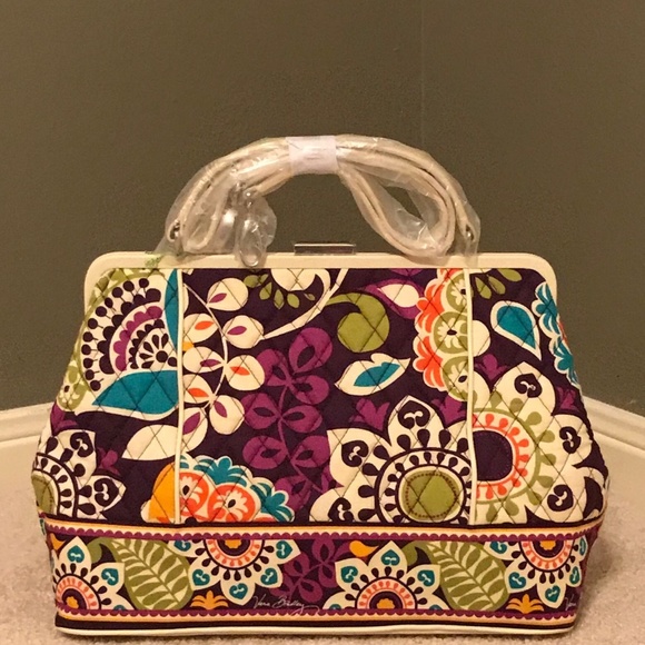 Vera Bradley | Bags | Vera Bradley Barbara Frame Bag In Plum Crazy ...